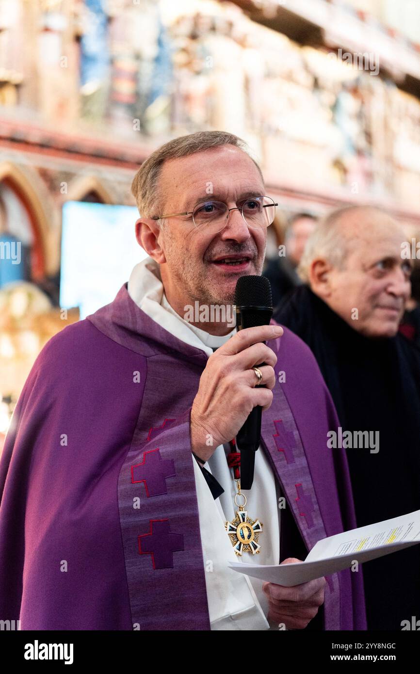 Paris, France. 20th Dec, 2024. Olivier Ribadeau Dumas, rector ...