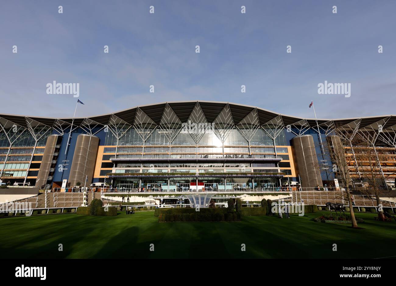A view of the grandstand on Howden Christmas Racing Weekend at Ascot ...