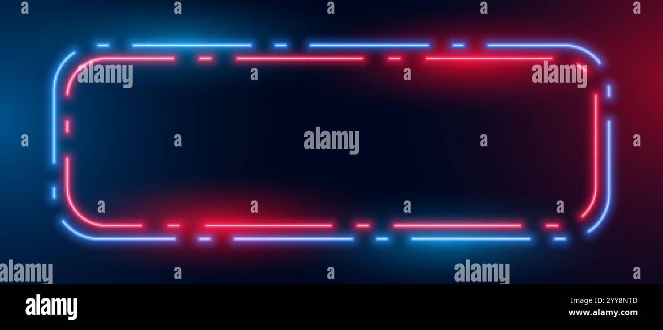 Neon text box Stock Vector Images - Alamy