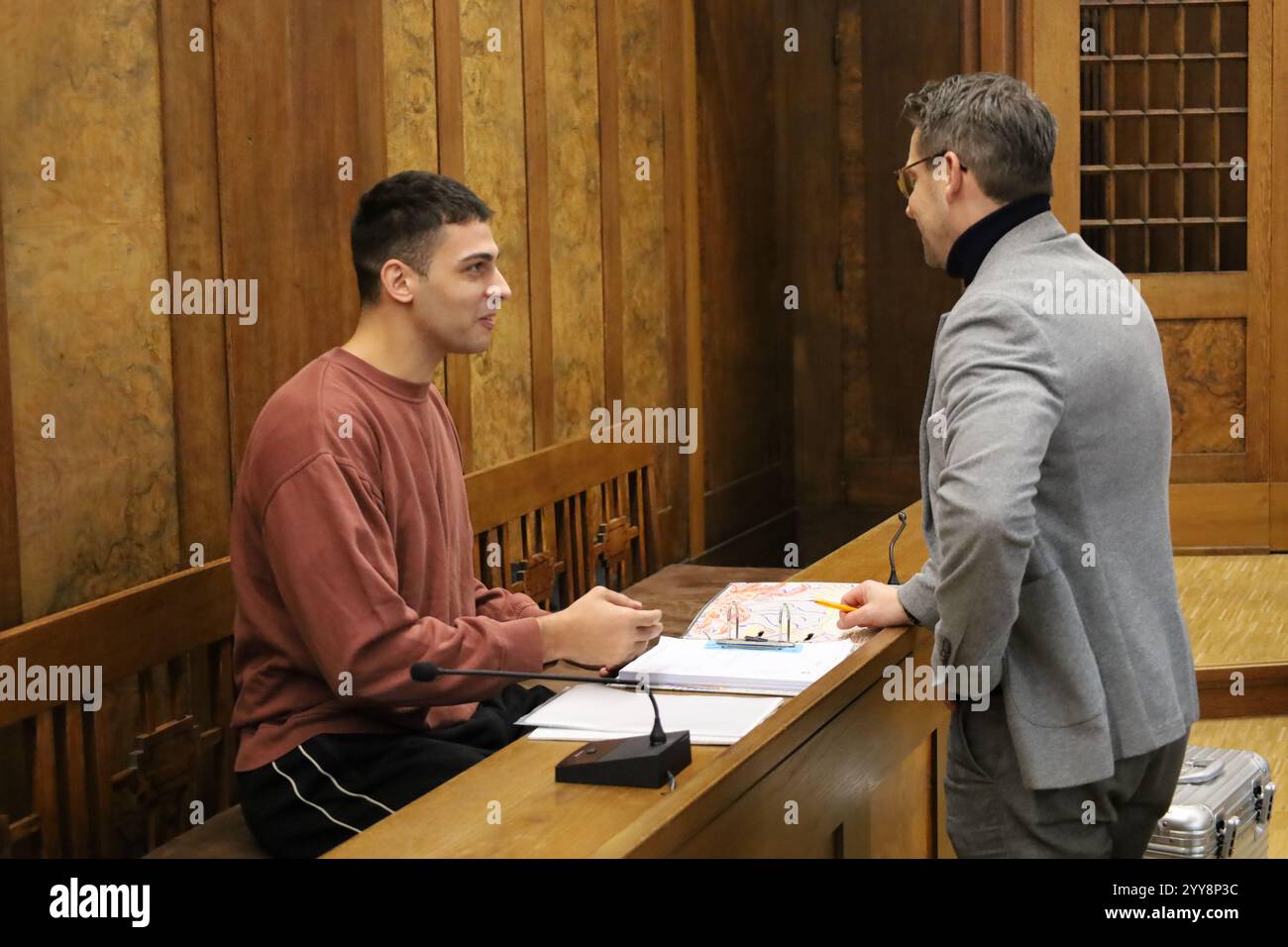 Duisburg, Germany. 18th December 2024. The accused Islamist at the ...