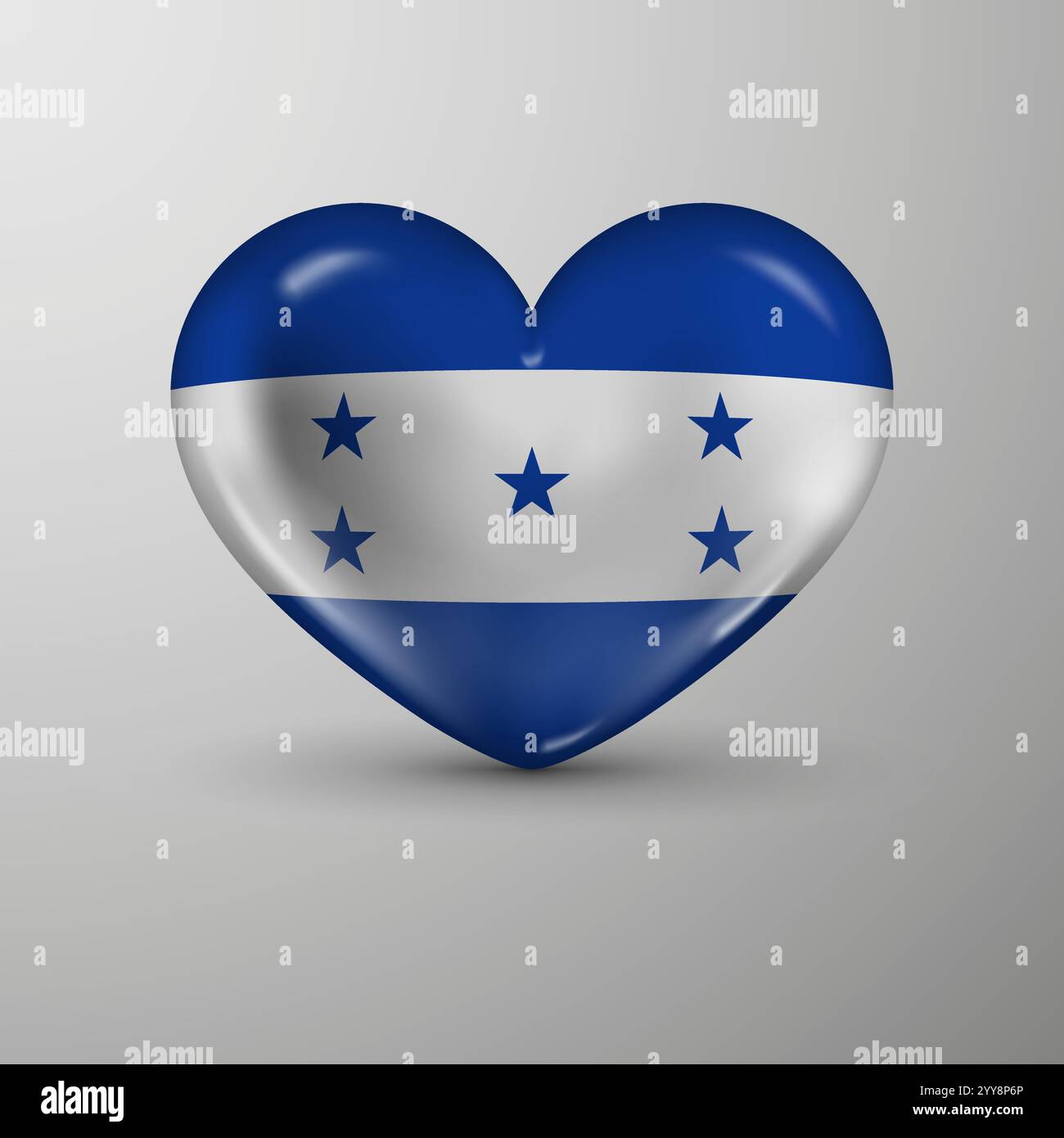3d heart background with flag of Honduras. An element of impact for the ...