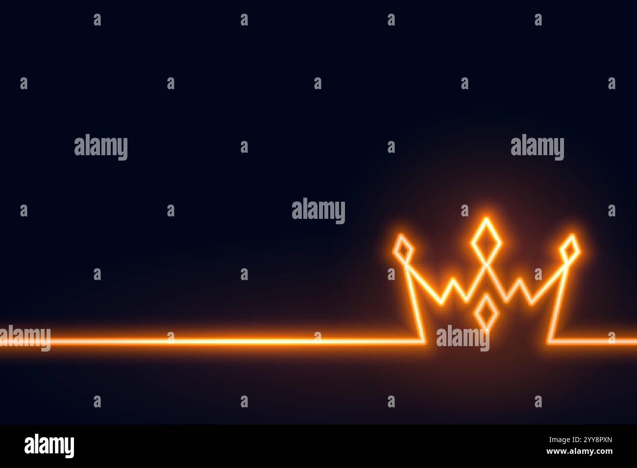 neon crown background in line style Stock Vector Image & Art - Alamy