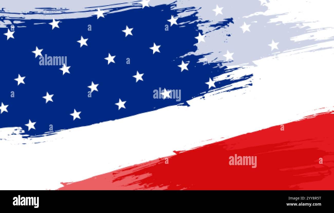abstract american flag background design Stock Vector Image & Art - Alamy