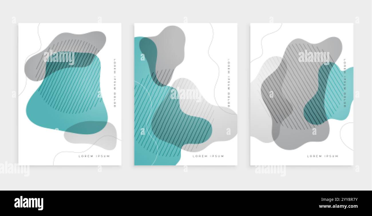 abstract cover page design with curve shapes Stock Vector Image & Art ...