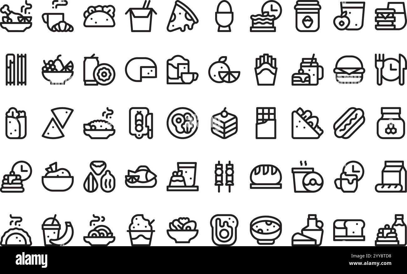 Pasta creative sausage Stock Vector Images - Alamy