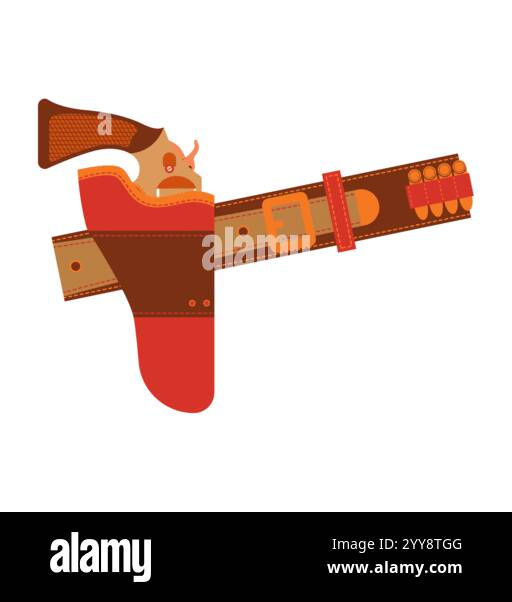 Wild West elements in modern decoration style. Western-themed vector ...