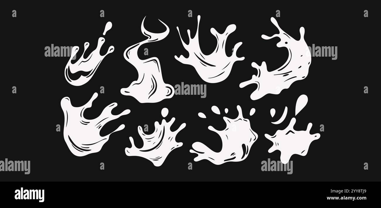 Splash shapes hi-res stock photography and images - Alamy