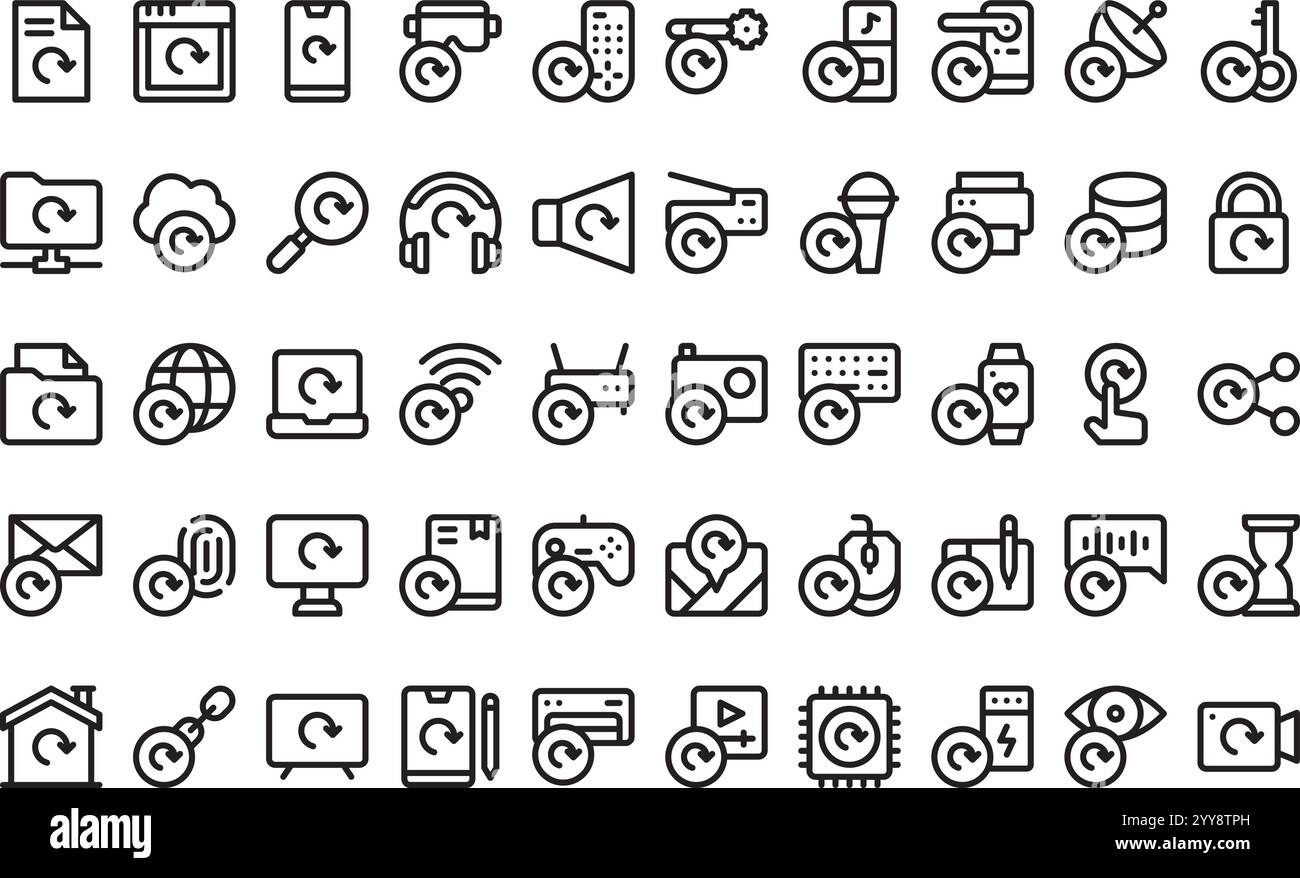 Refresh icons High-Quality Vector Icons Collection with Editable Stroke ...