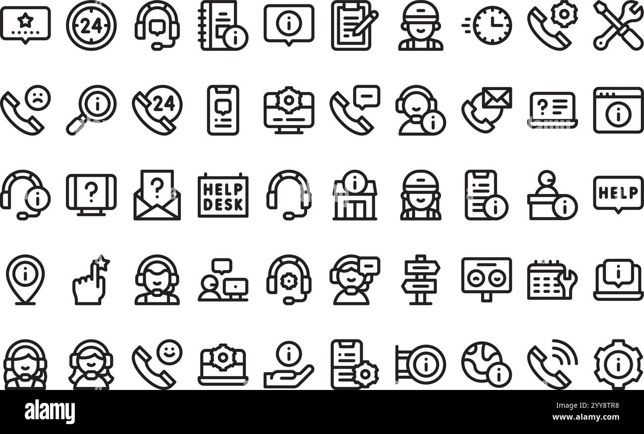 Helpdesk icons High-Quality Vector Icons Collection with Editable ...