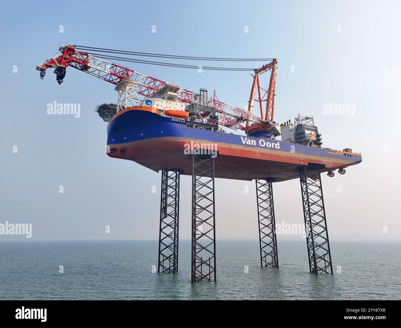 YANTAI, CHINA - DECEMBER 20, 2024 - BOREAS, the self-elevating self ...