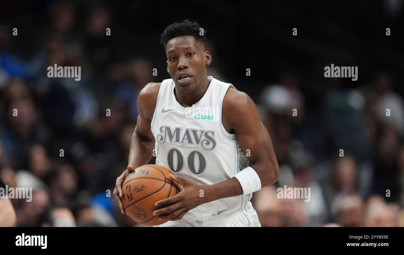 Dallas Mavericks guard Jazian Gortman advances the ball against the Los ...