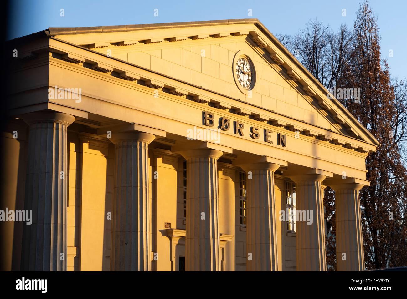 Oslo 20241220. Oslo Stock Exchange in the morning sun. Photo: Erik ...