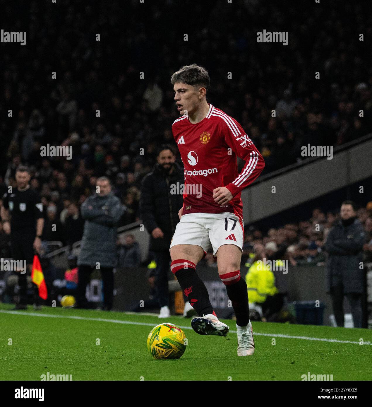 London, UK. 19th Dec, 2024. Alejandro Garnacho of Manchester United in ...
