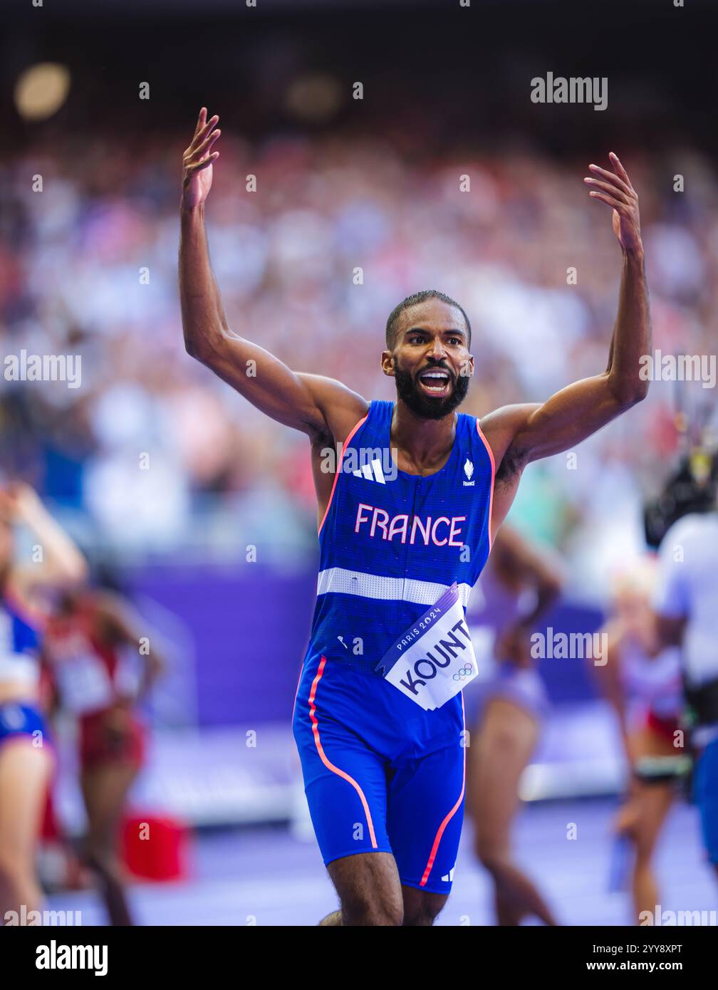 Muhammad Kounta participating in the 4X400 meters relay mixed at the ...