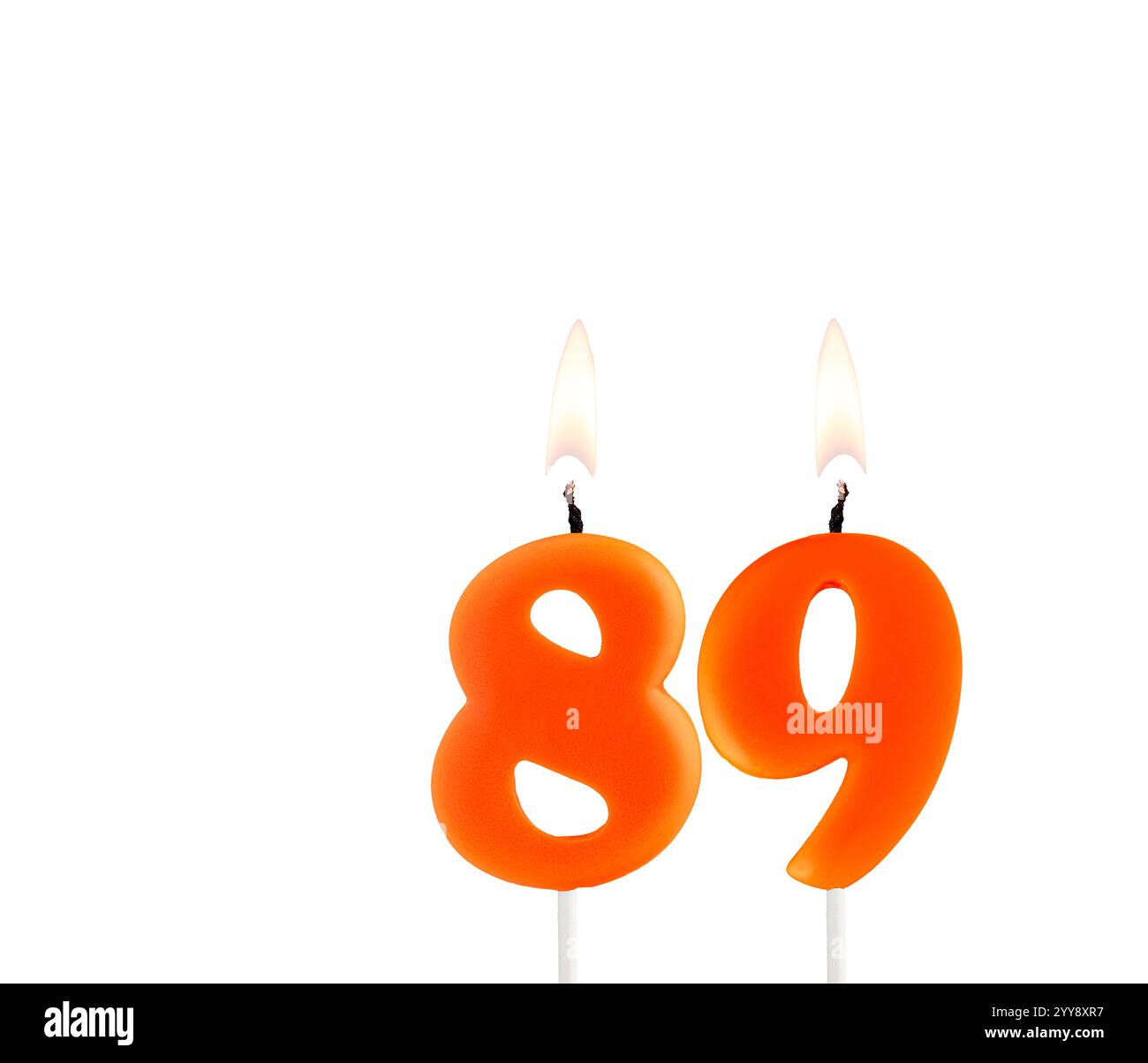 Birthday candle number 89 flame hi-res stock photography and images - Alamy