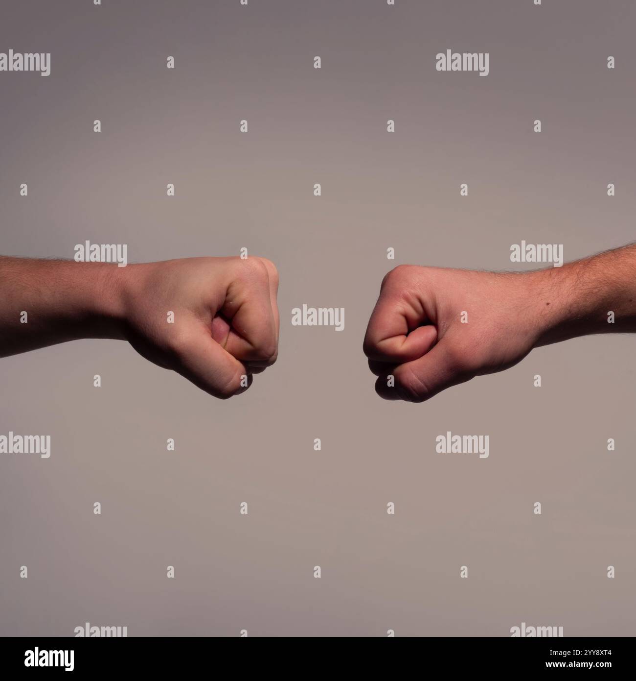 Teamwork concept human hand bumping hi-res stock photography and images ...