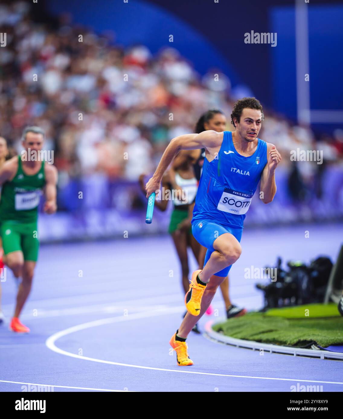 Edoardo Scottiparticipating in the 4X400 meters relay mixed at the ...