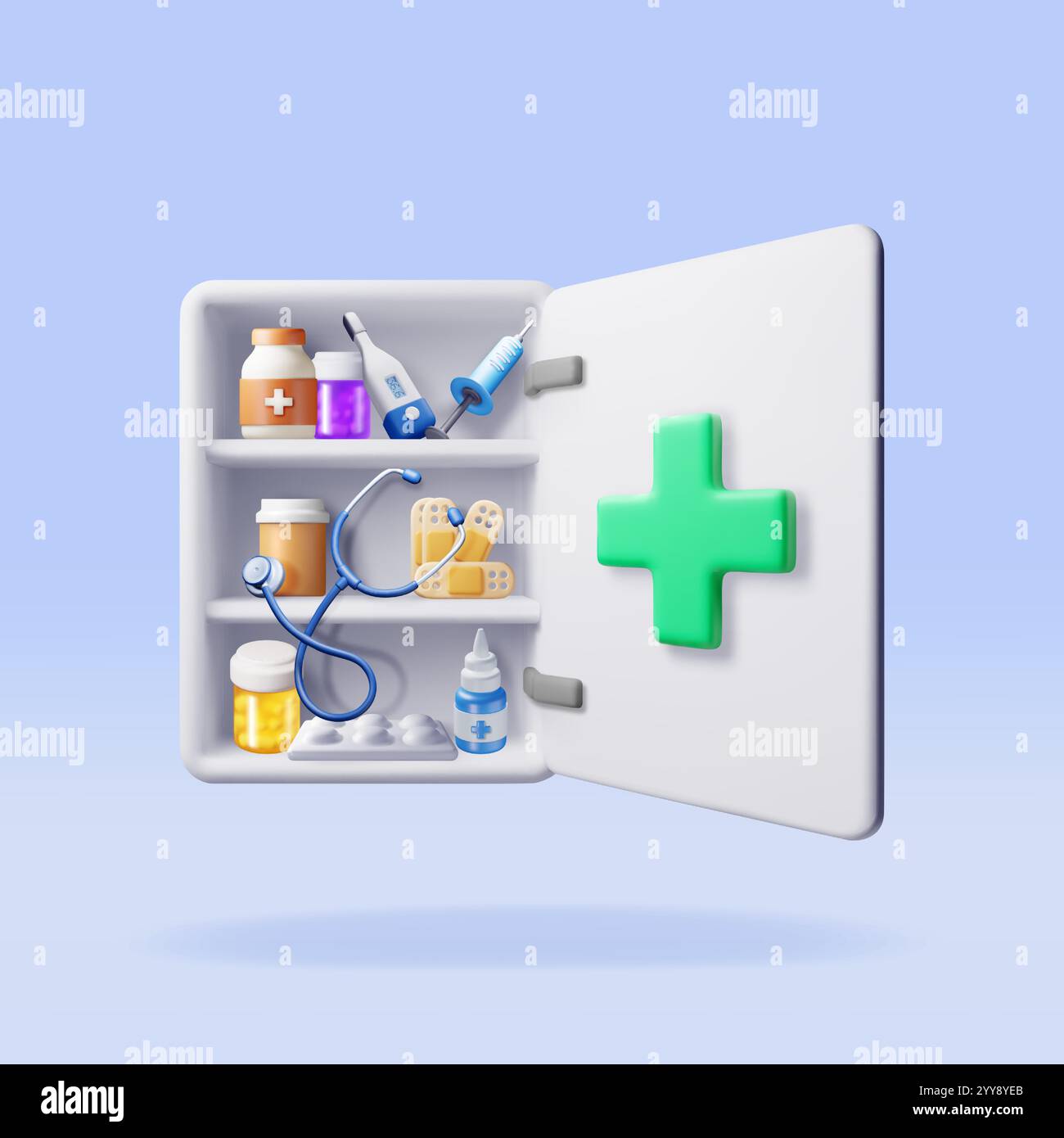 Medical storage cabinet Stock Vector Images - Alamy