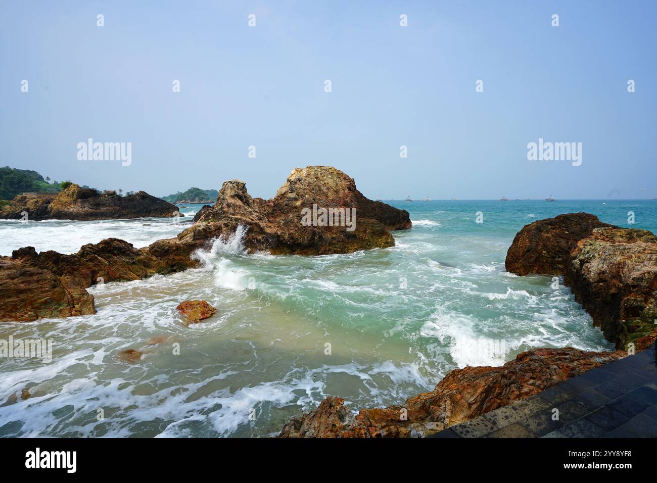 Pantai Marina Beach, Kalianda, Lampung, Sumatera, Indonesia Stock Photo ...