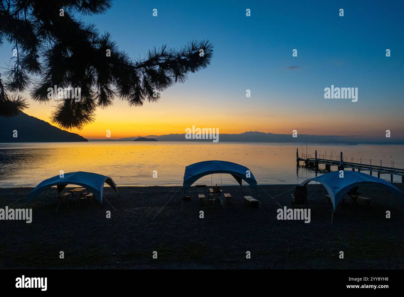 Northwest side of Lake Biwa in Shiga Prefecture Japan Stock Photo - Alamy