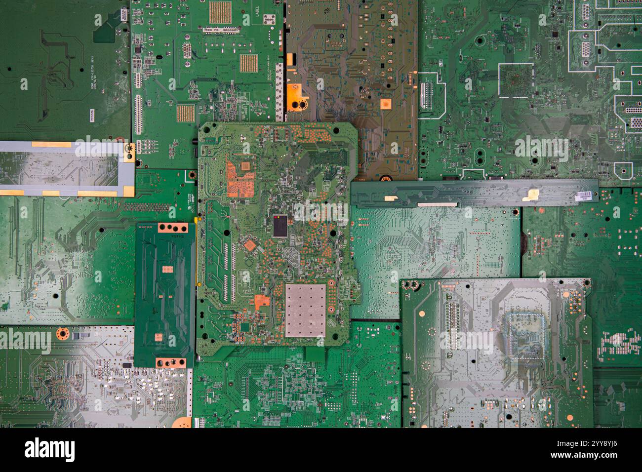 Tech background. Circuit board close up. Background of electronic ...