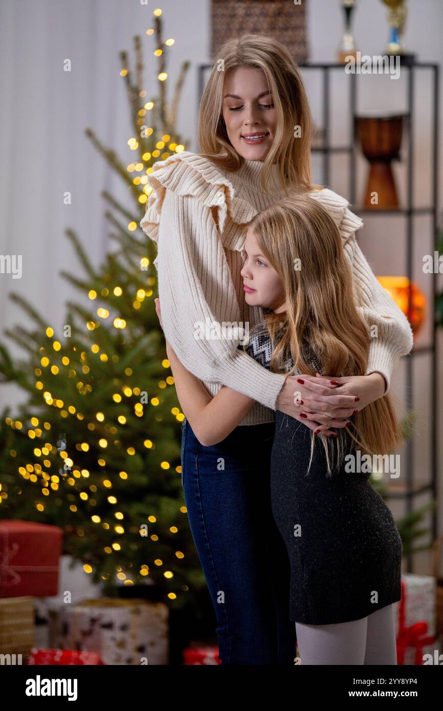 A Joyful Holiday Moment Captured A Loving Mother and Her Daughter ...