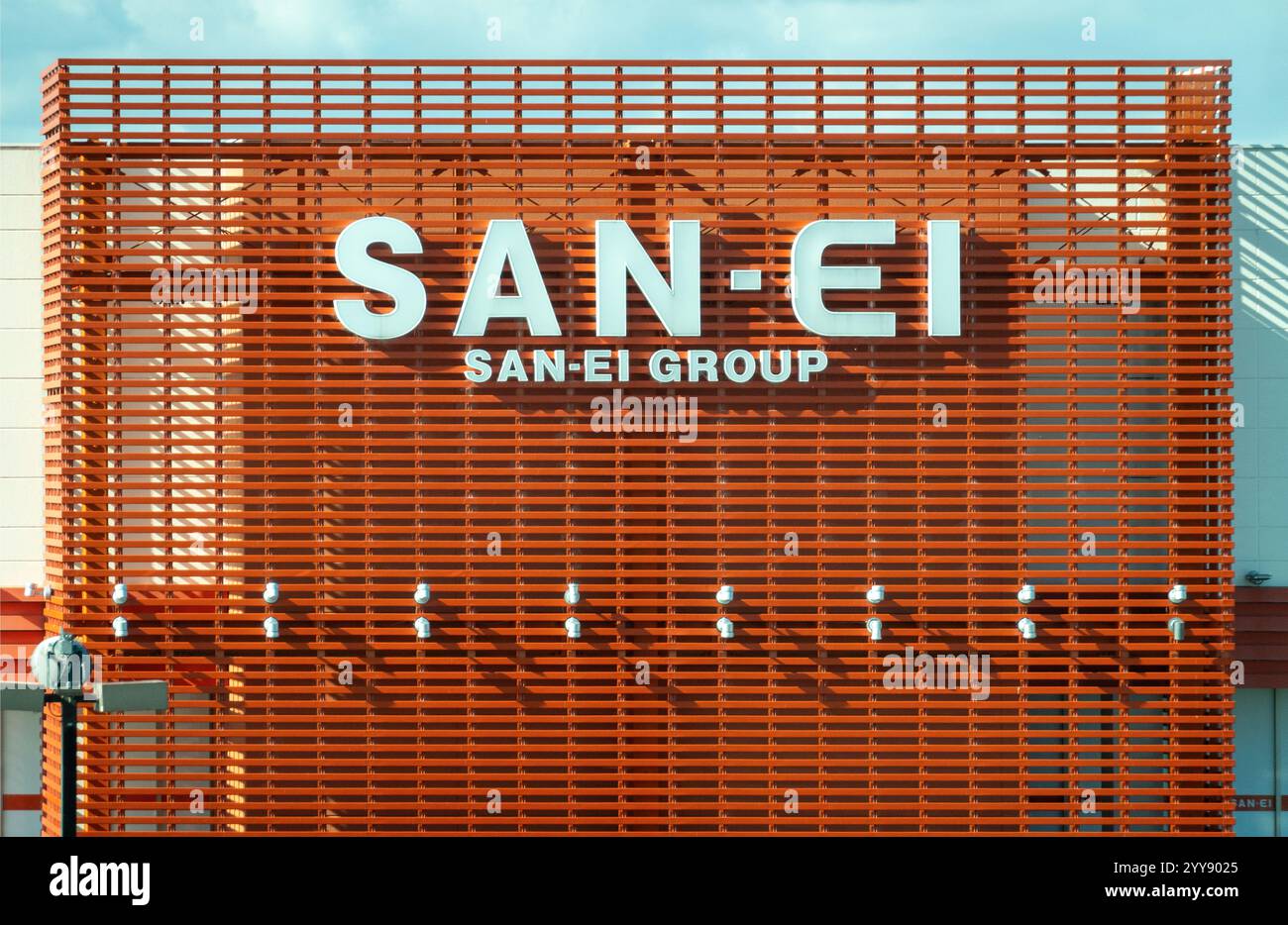 SAN-EI group corporation sign in Tokyo Japan Stock Photo - Alamy