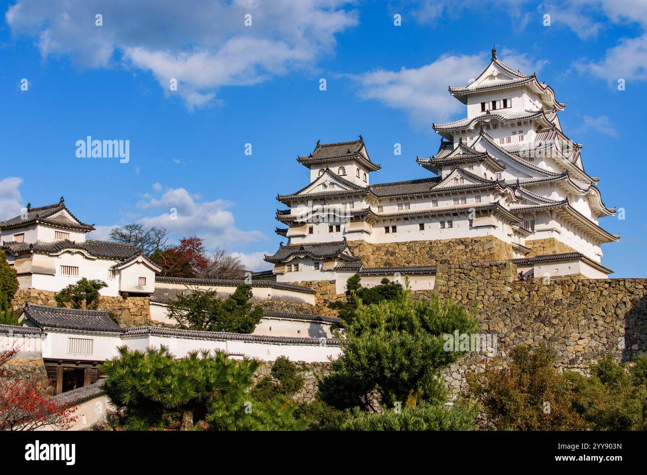 Beautiful Himeji Castle in Himeji city in Hyogo Prefecture in the ...