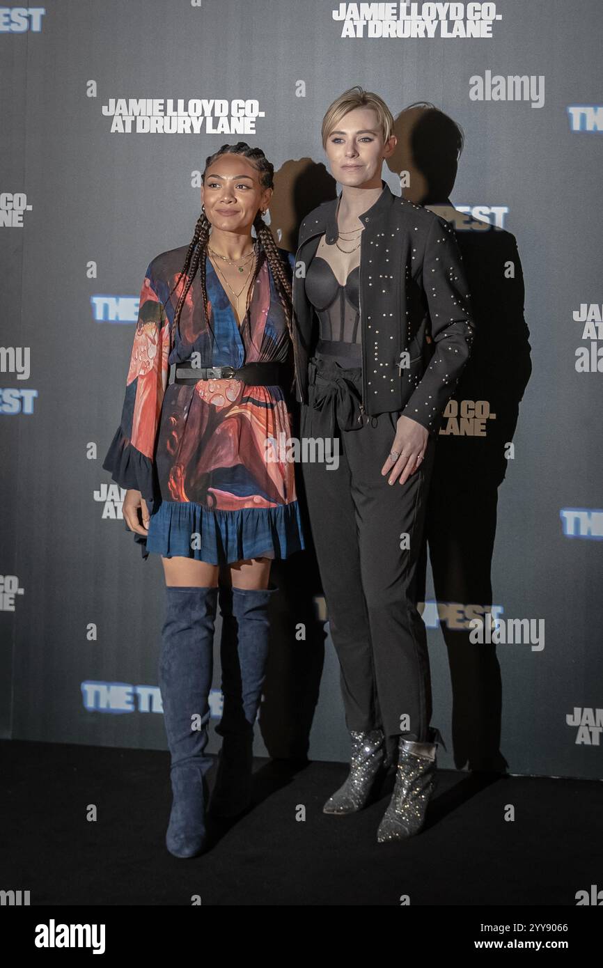 London, UK. 19th December 2024. (L-R) Chanel Williams and Alexi Melvin ...