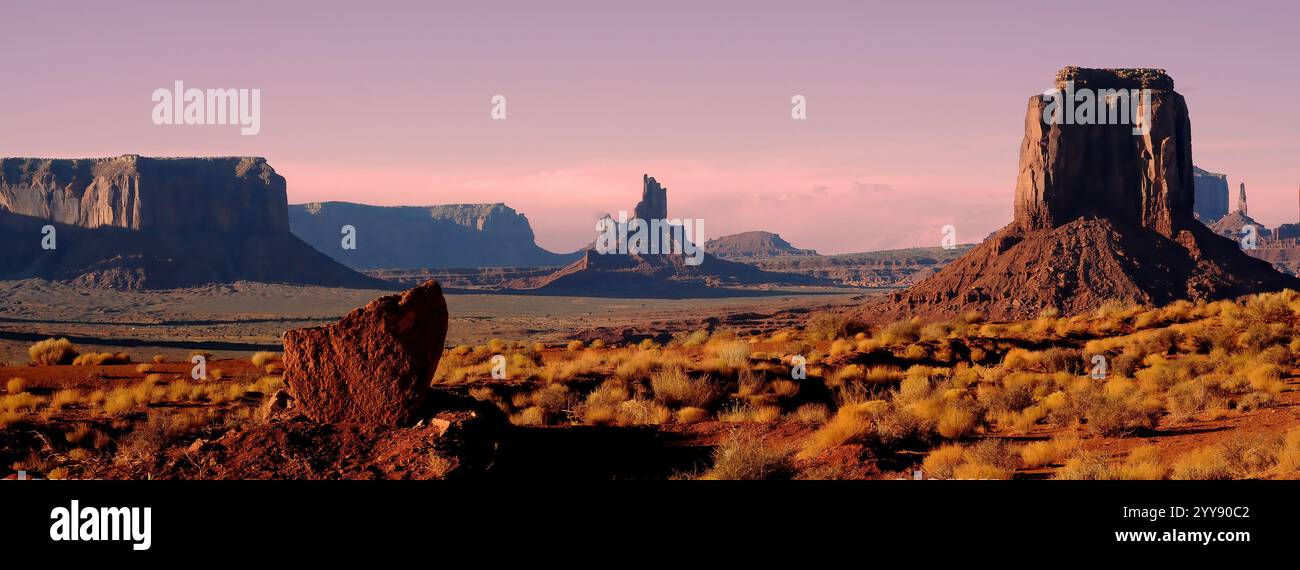 Desolate and Barren Monument Valley north east Arizona Navajo Nation ...