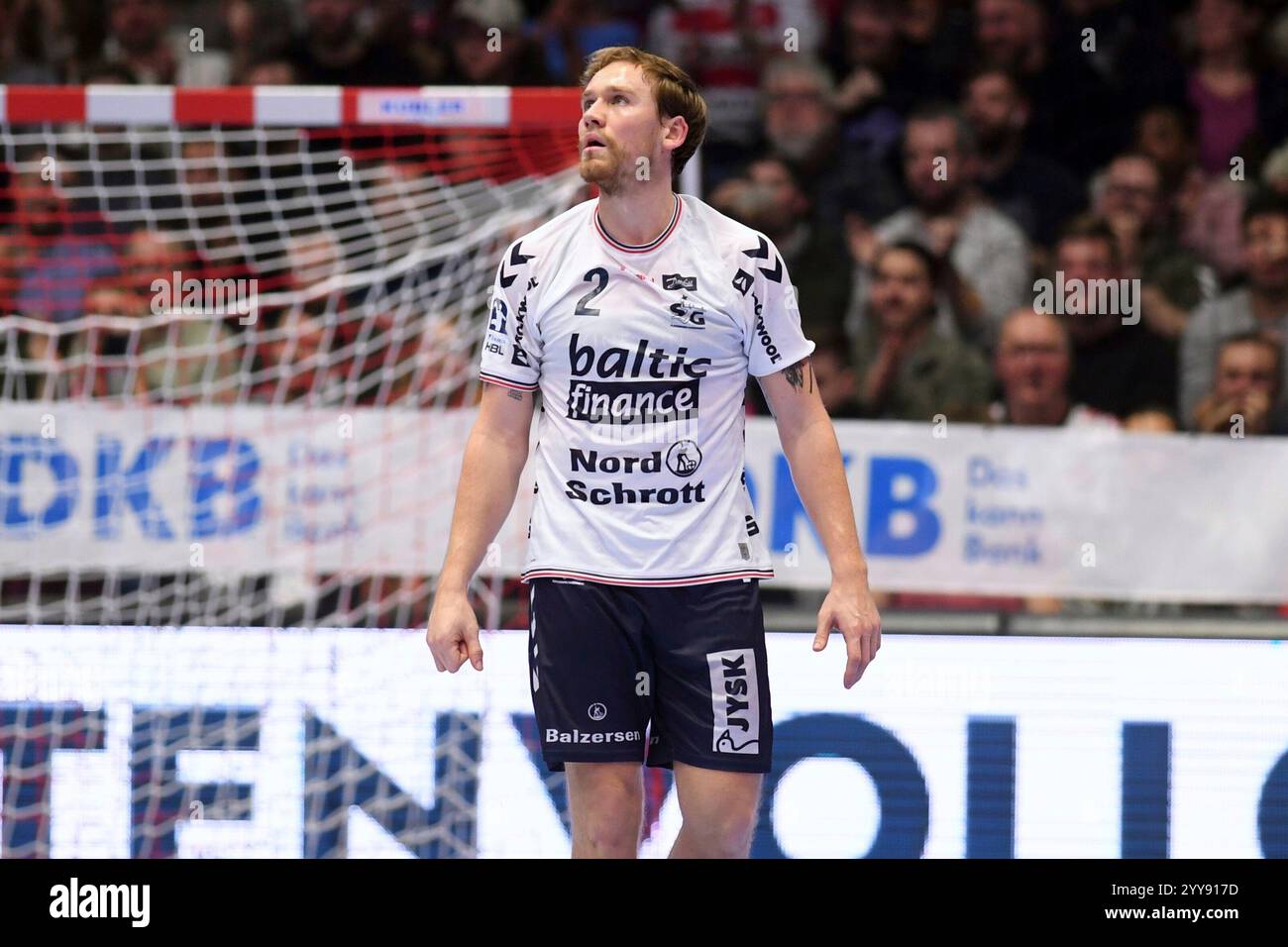Simon Pytlick (SG Flensburg-Handewitt, #2) enttaeuscht, frustriert ...