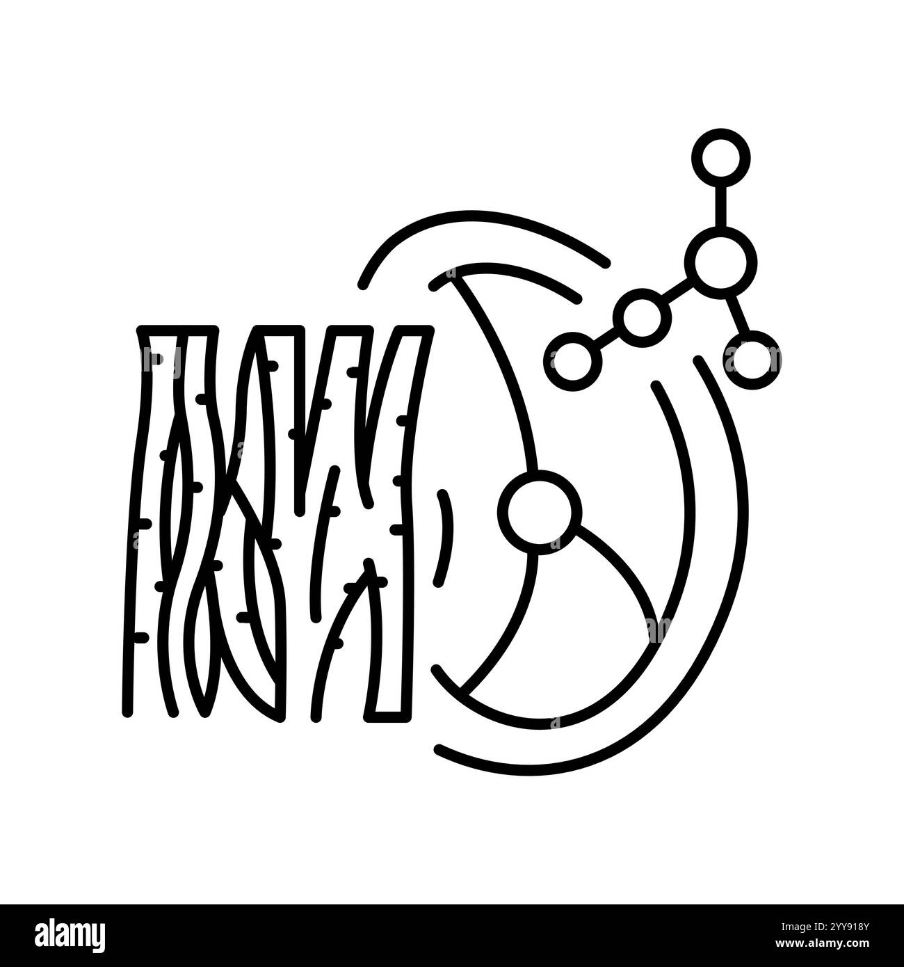 Muscle Tissue Black Line Icon Vector Isolated Element Editable Stroke Stock Vector Image And Art