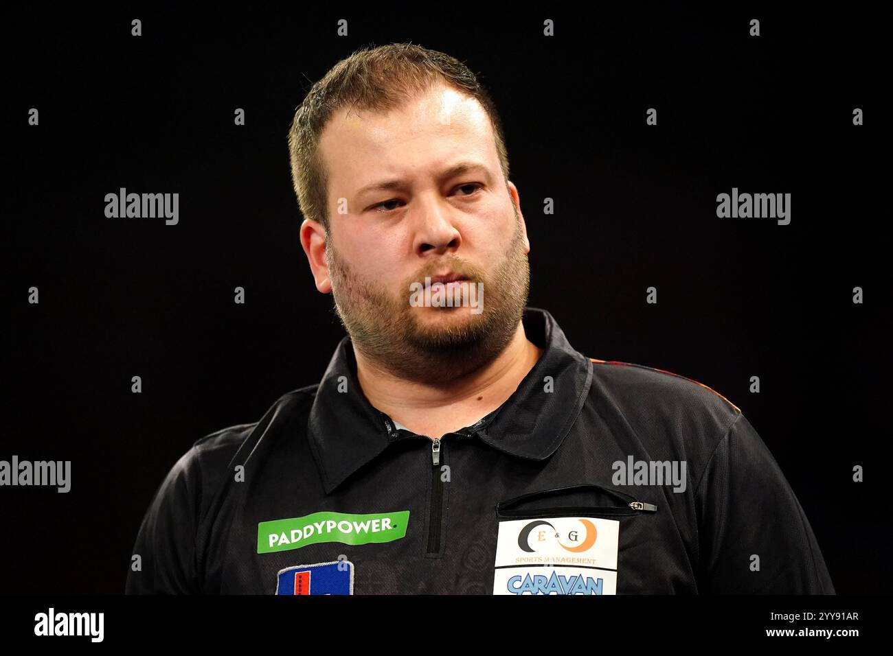 Alexander Merkx ahead of his first round match against Stephen Burton ...
