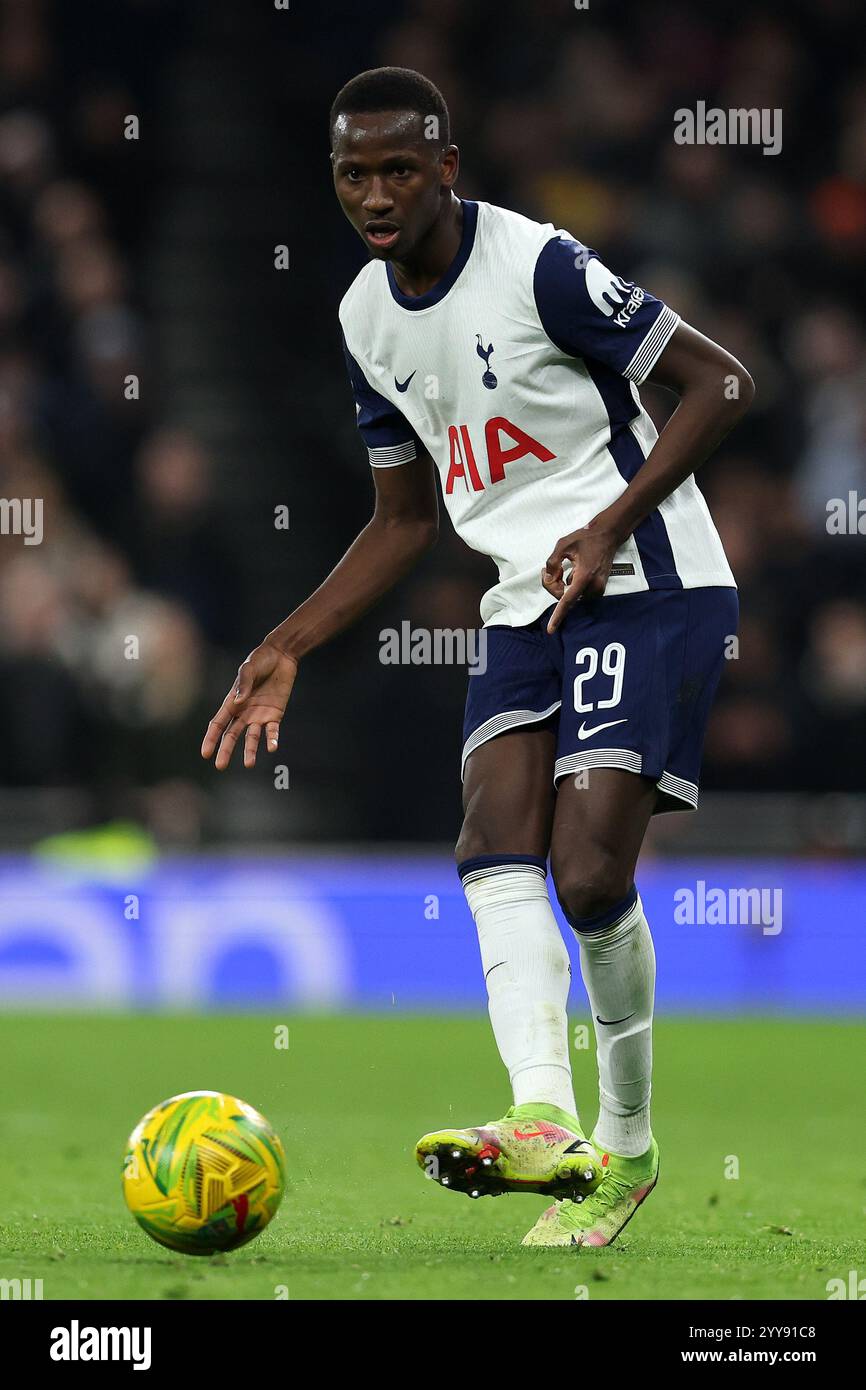 London, UK. 19th Dec, 2024. Pape Matar Sarr of Tottenham Hotspur during ...