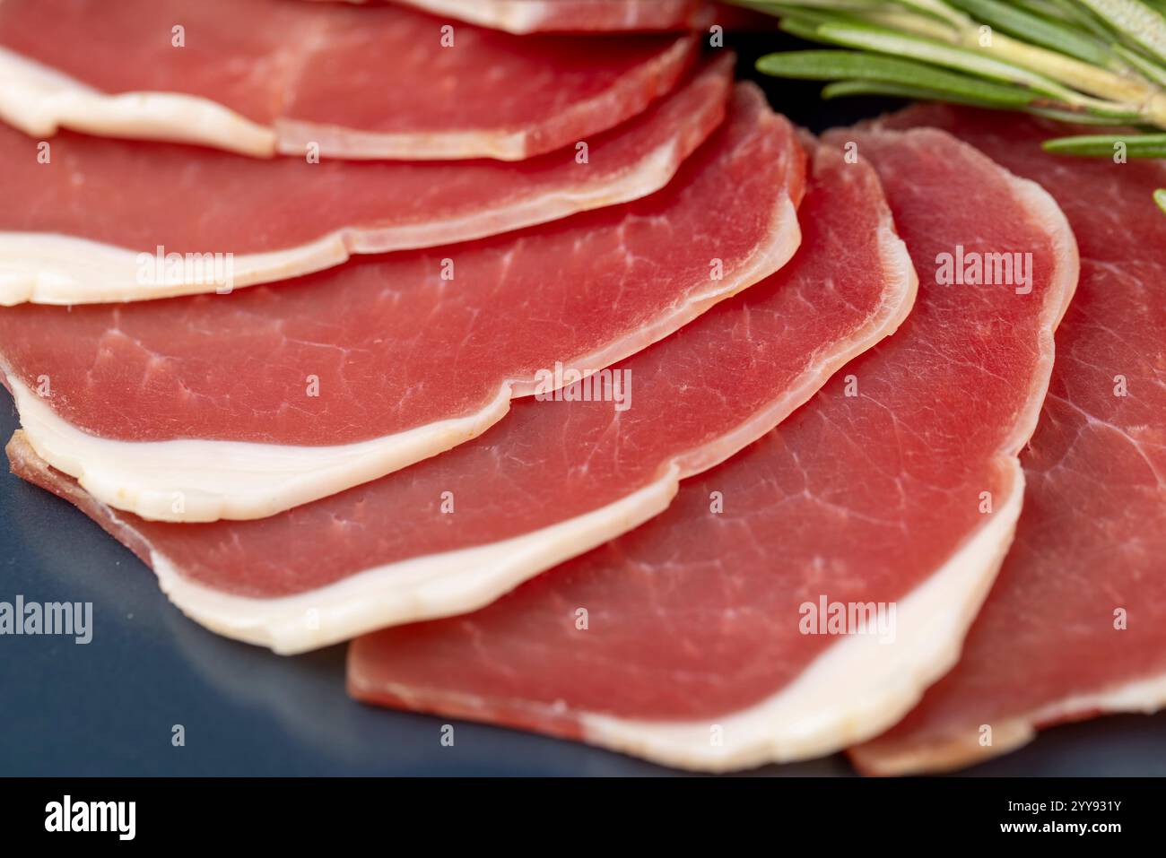 Thinly sliced spanish ham hi-res stock photography and images - Alamy