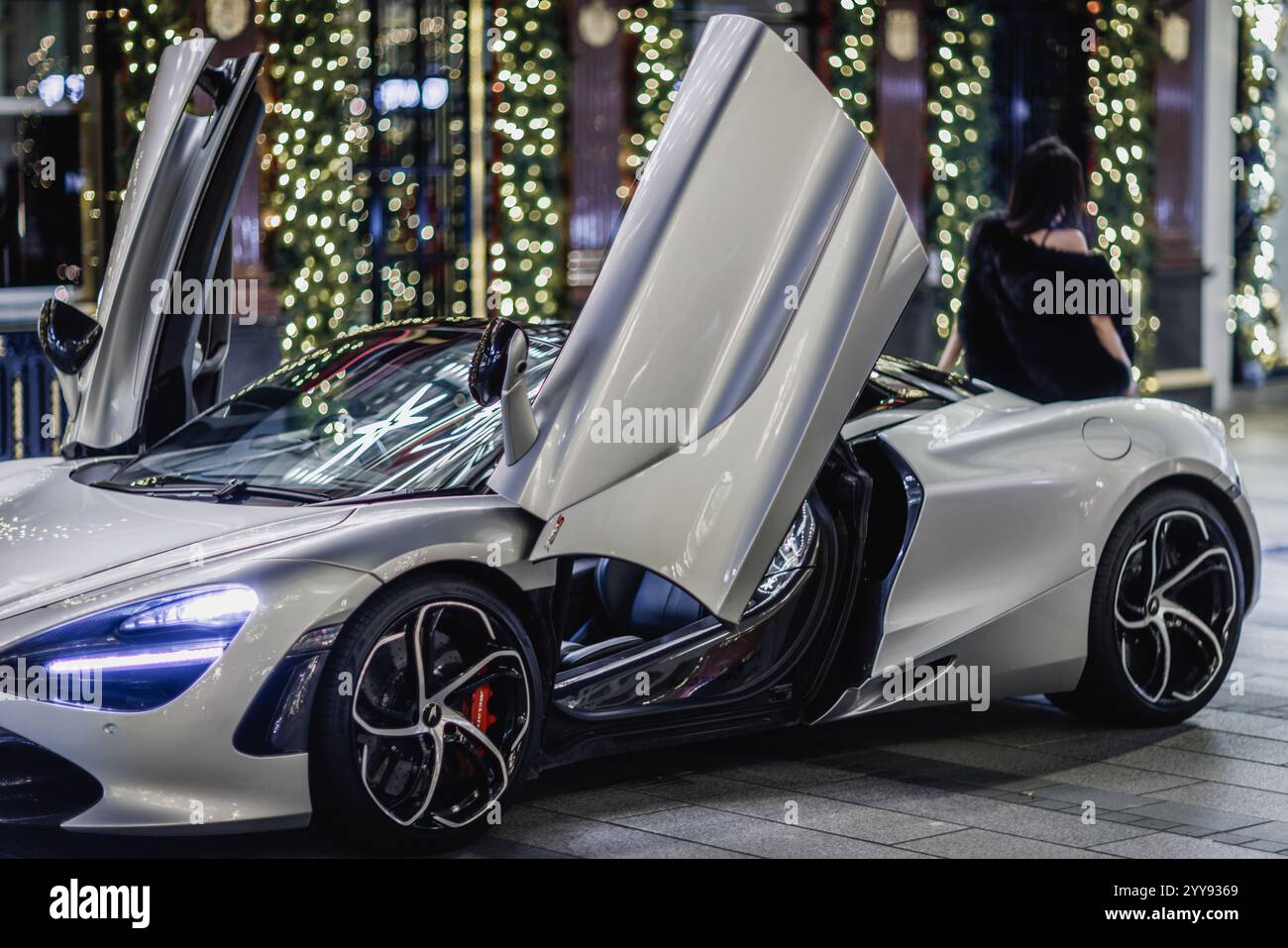 A luxurious supercar in affluent Mayfair in London Stock Photo - Alamy
