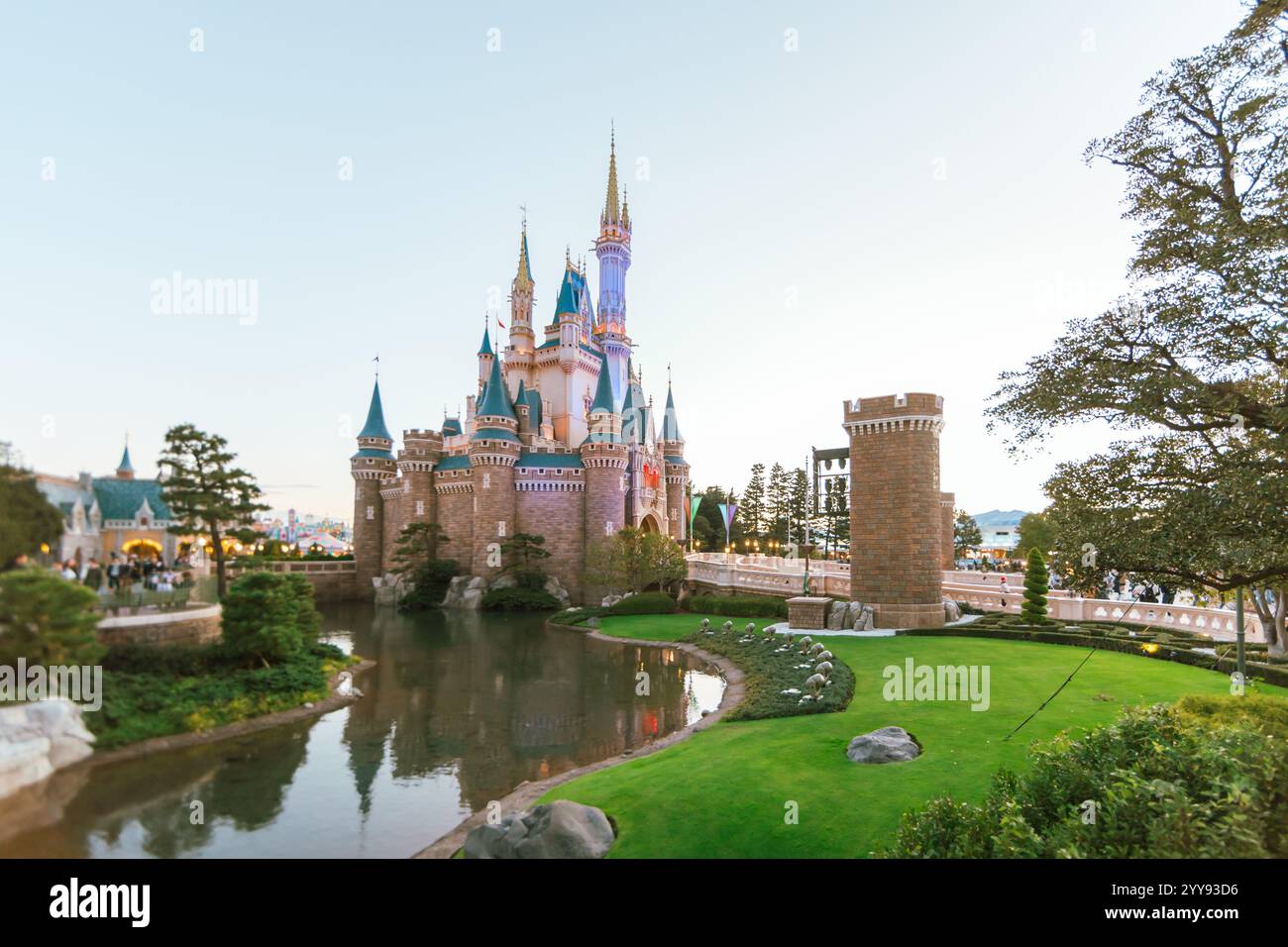 A castles at Tokyo Disneyland Stock Photo - Alamy