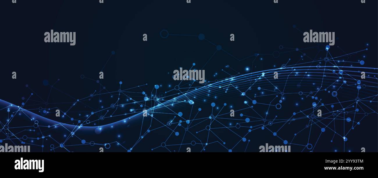 Abstract technology background with plexus effect. Vector art Stock Vector Image & Art - Alamy