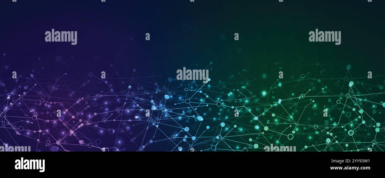 Abstract technology background with plexus effect. Vector art Stock Vector Image & Art - Alamy