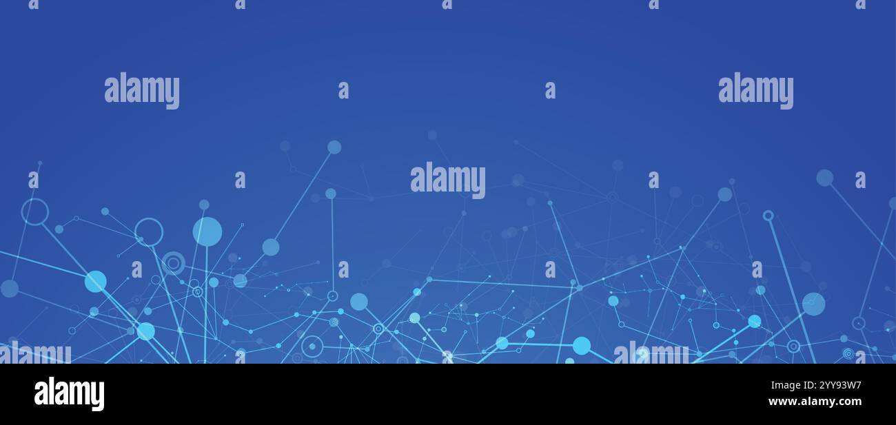 Abstract technology background with plexus effect. Vector art Stock ...