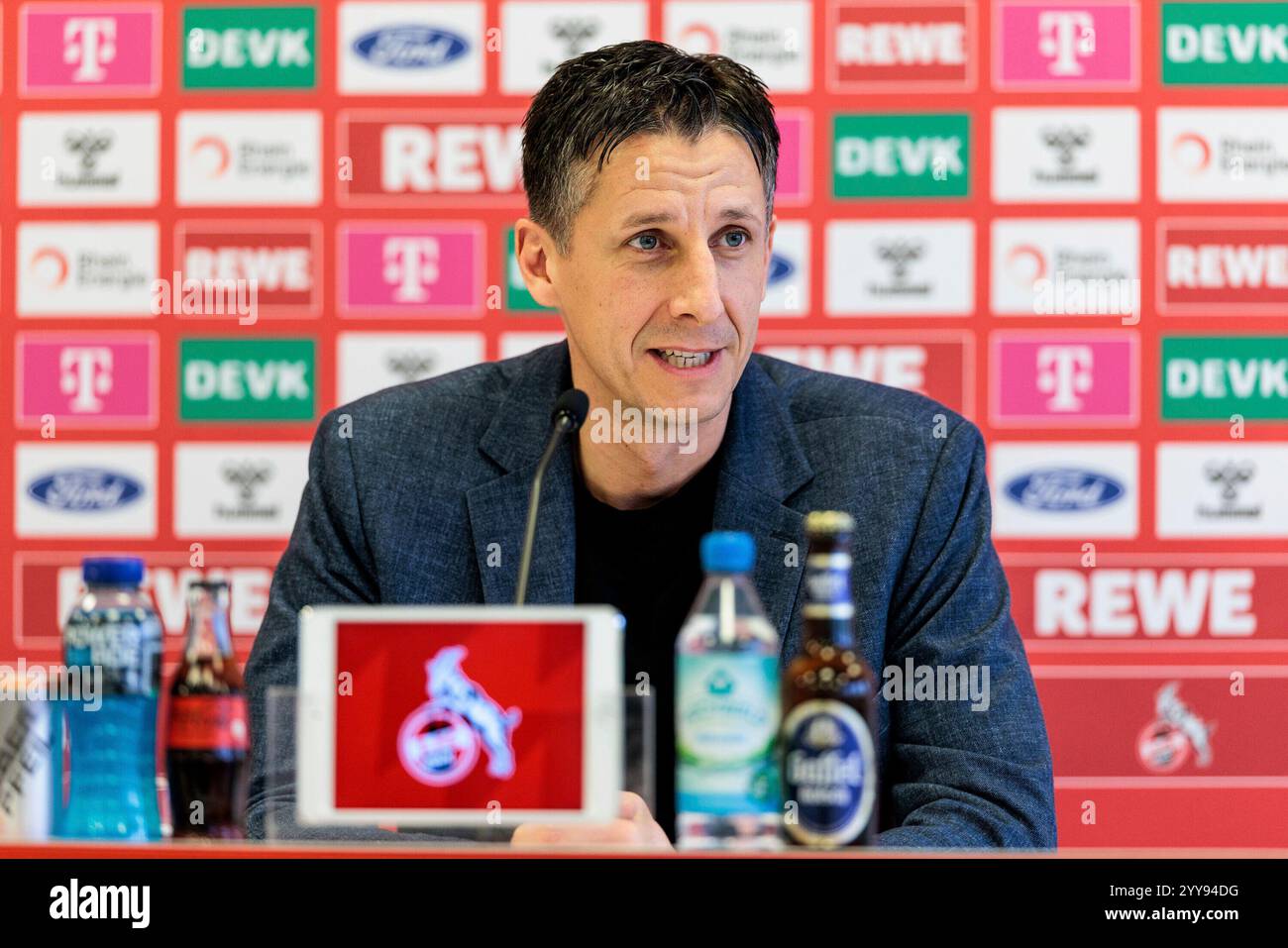 Dr. Christian Keller (Gesch?ftsf?hrer 1. FC K?ln) 2. Fussball Bundesliga: Pressekonferenz 1. FC ...