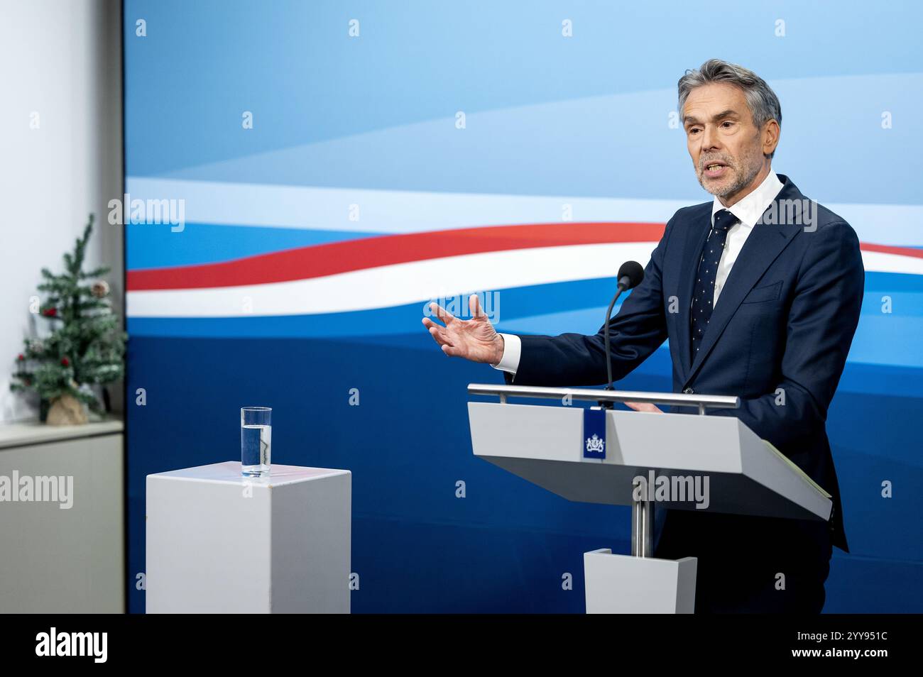 DEN HAAG - Prime Minister Dick Schoof during his press conference ...