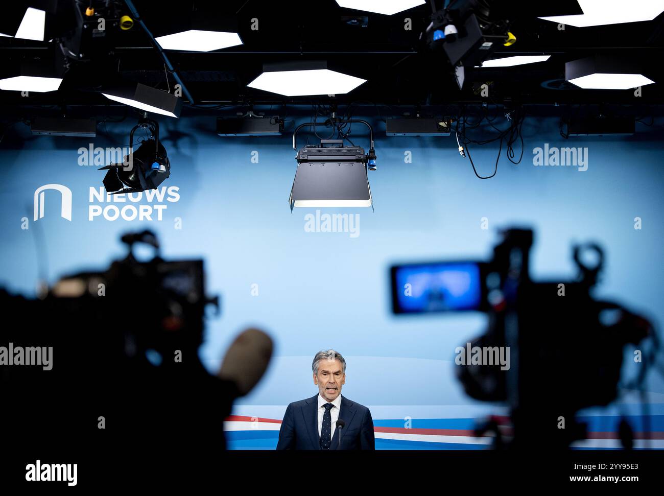 DEN HAAG - Prime Minister Dick Schoof during his press conference ...