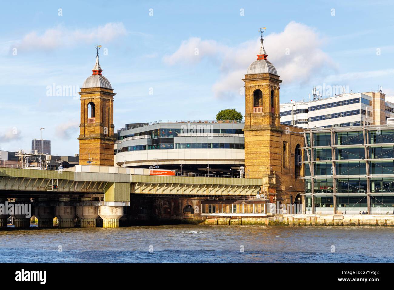 Cannon street station, a railway station on the north bank of the River ...