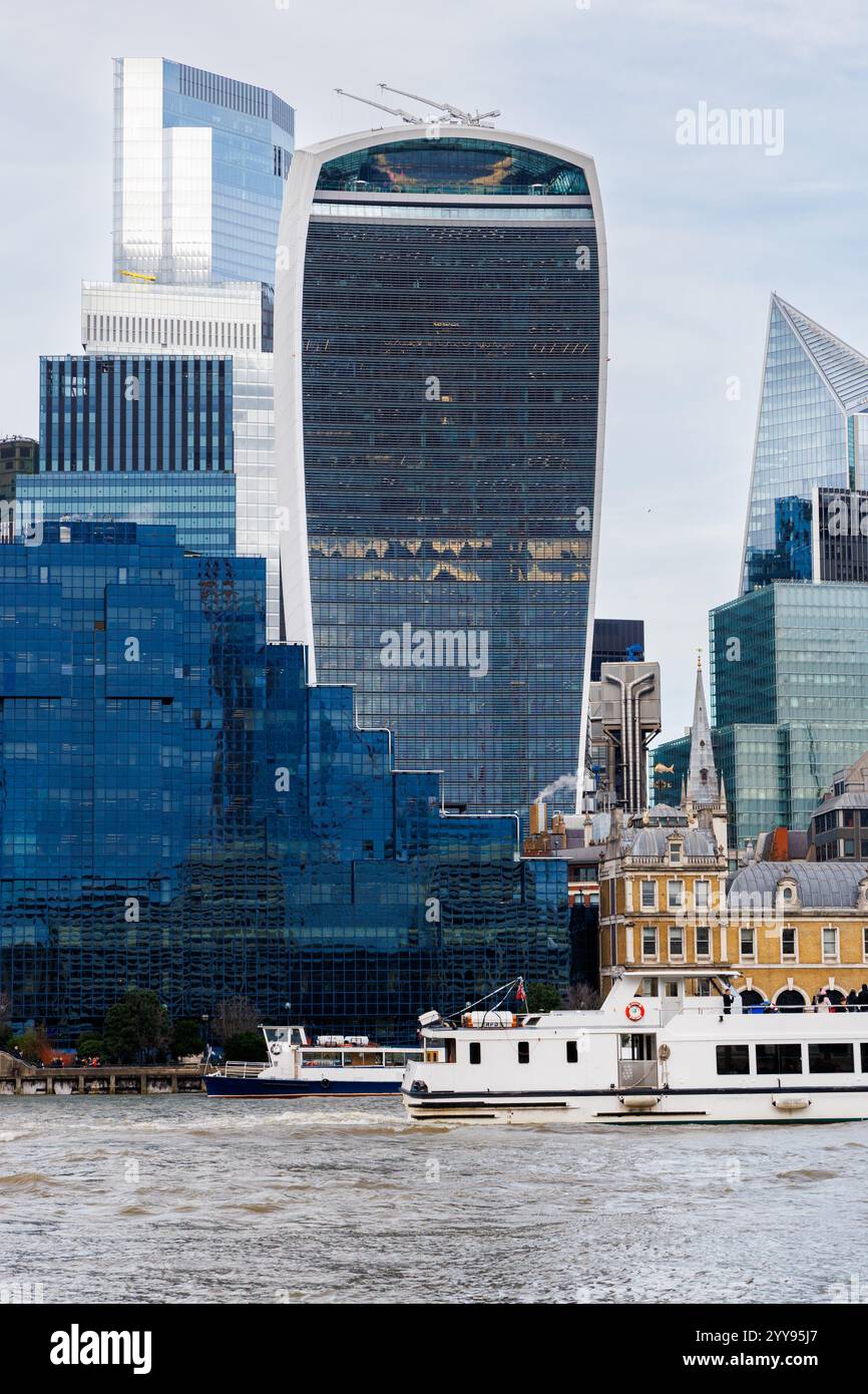 City of London skyline dominated by 20 Fenchurch street, also known as ...