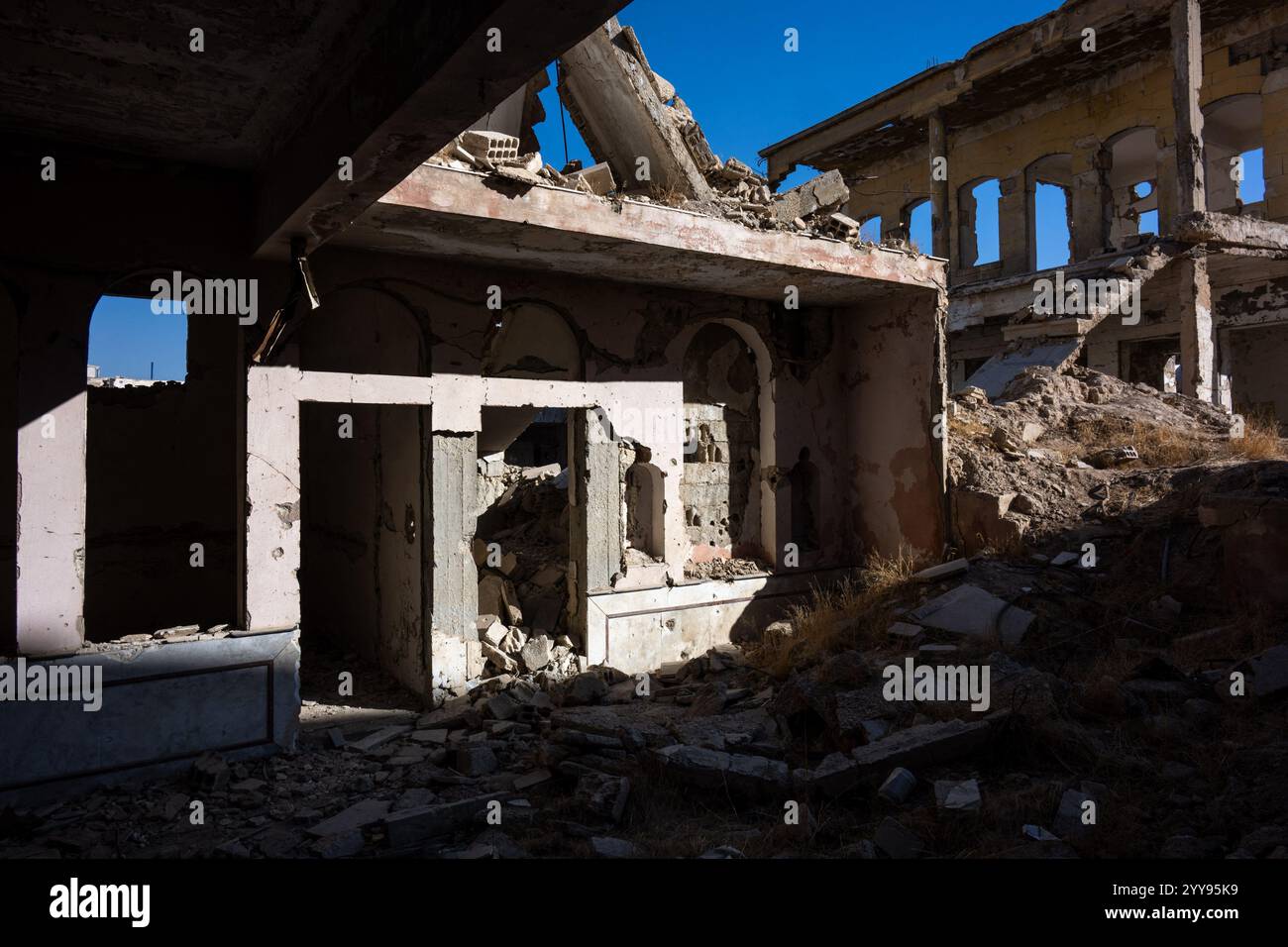Damascus, Syria. 18th Dec, 2024. The 2,000-year-old synagogue located ...