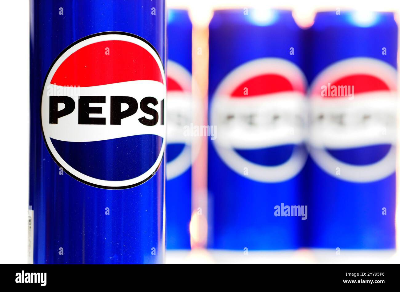 Bavaria, Germany - December 20, 2024: In this photo illustration, Pepsi cans Stock Photo - Alamy