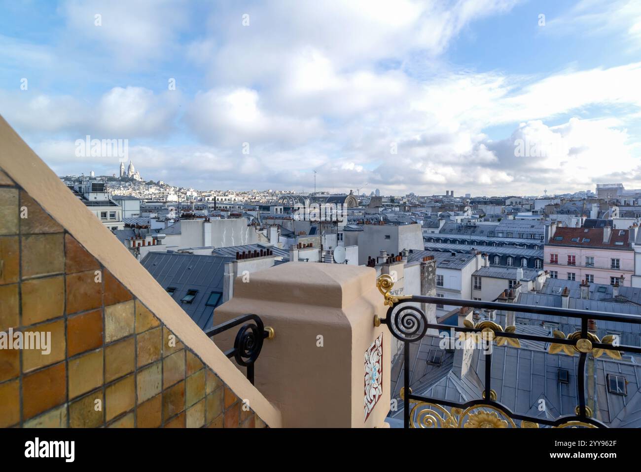A breathtaking rooftop view of Paris, beautifully showcasing the iconic ...