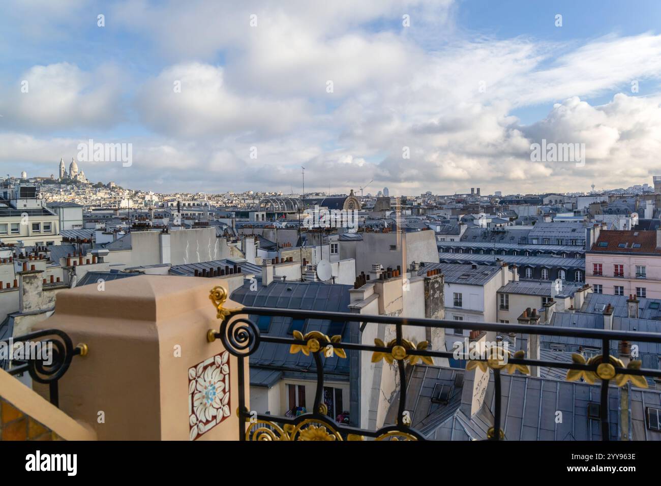 A breathtaking rooftop view of Paris, beautifully showcasing the iconic ...