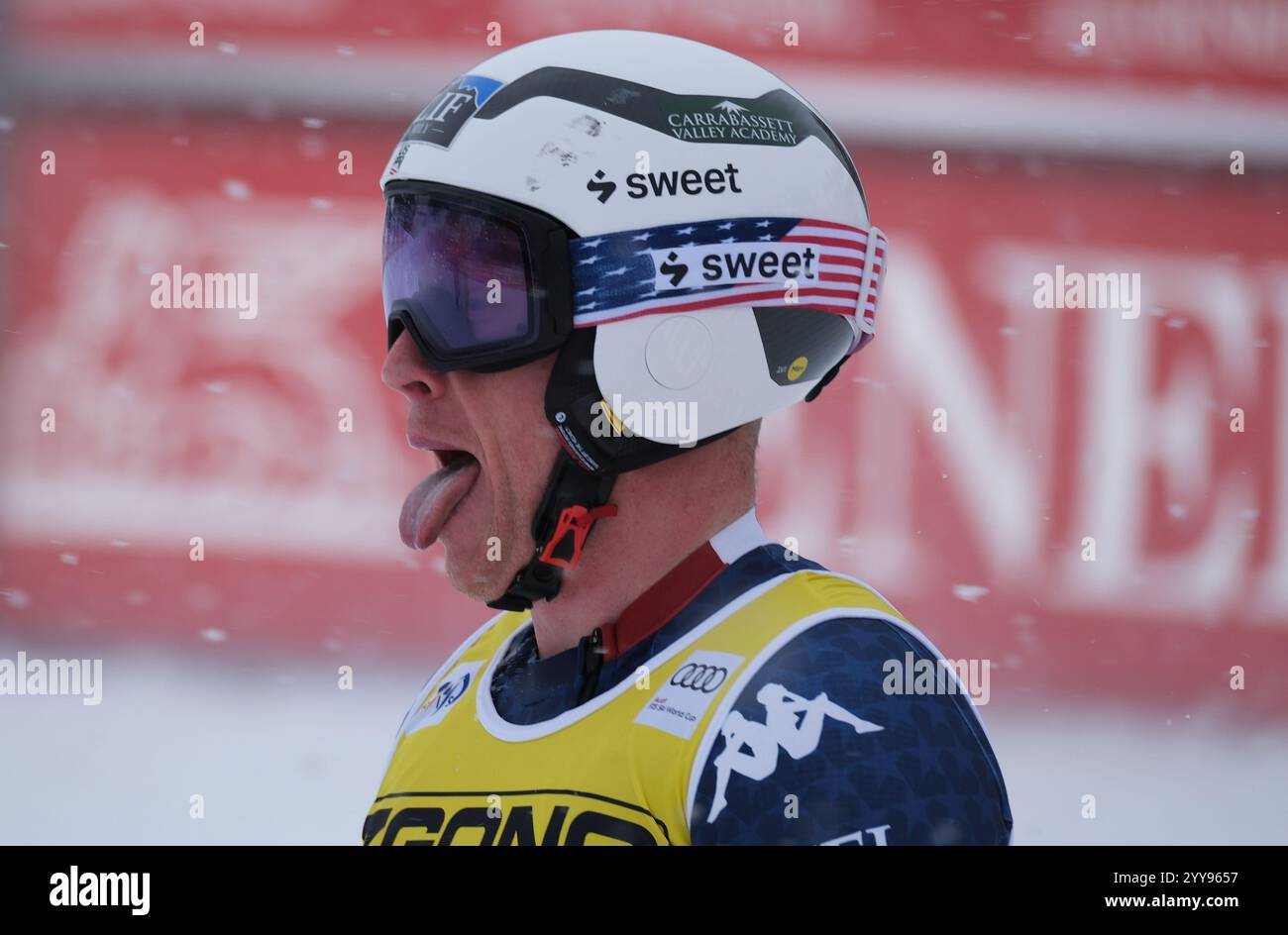 Val Gardena, Italy. 20th Dec, 2024. Sam Morse of Team United States ...